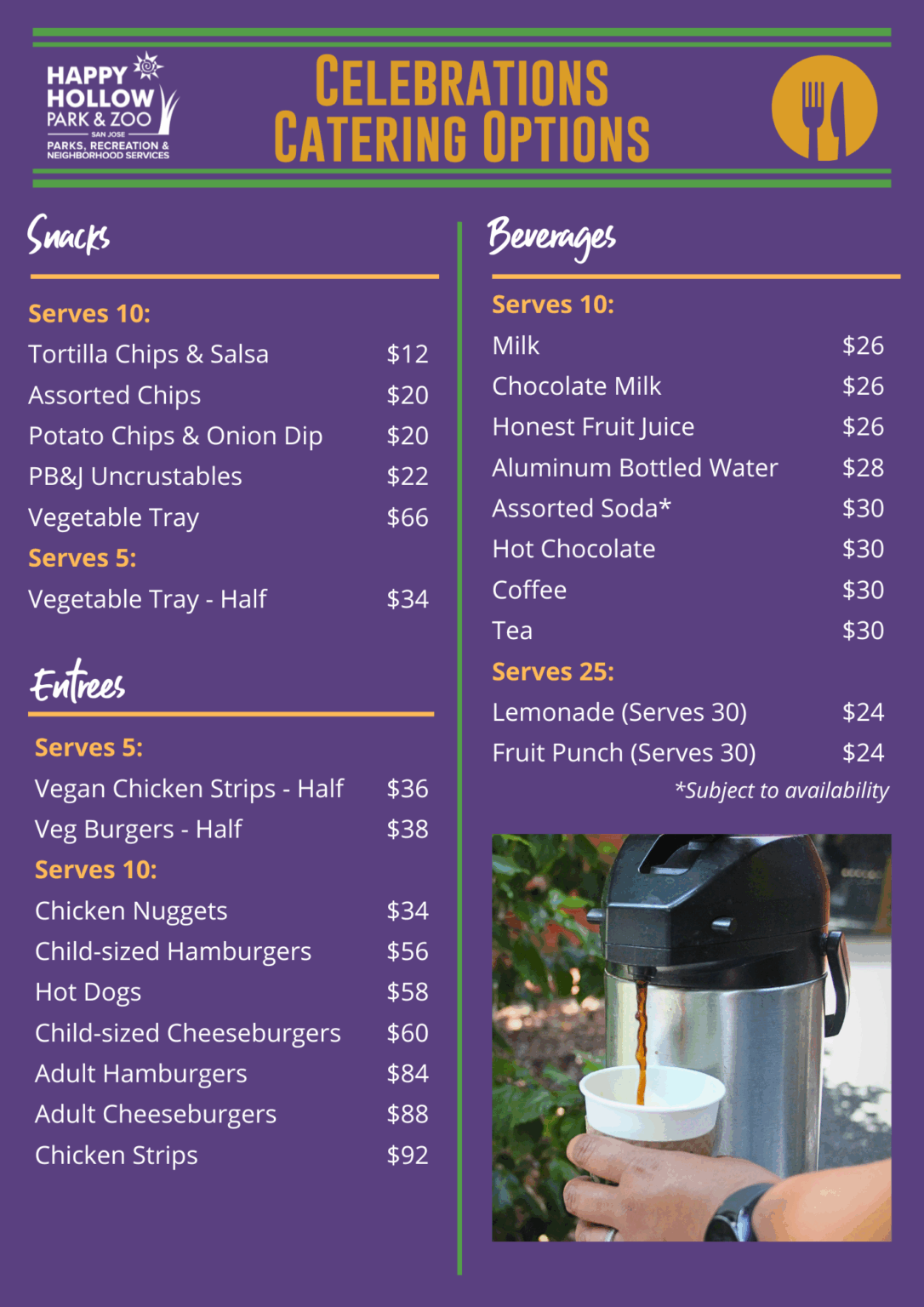 Celebrations – Happy Hollow Park & Zoo